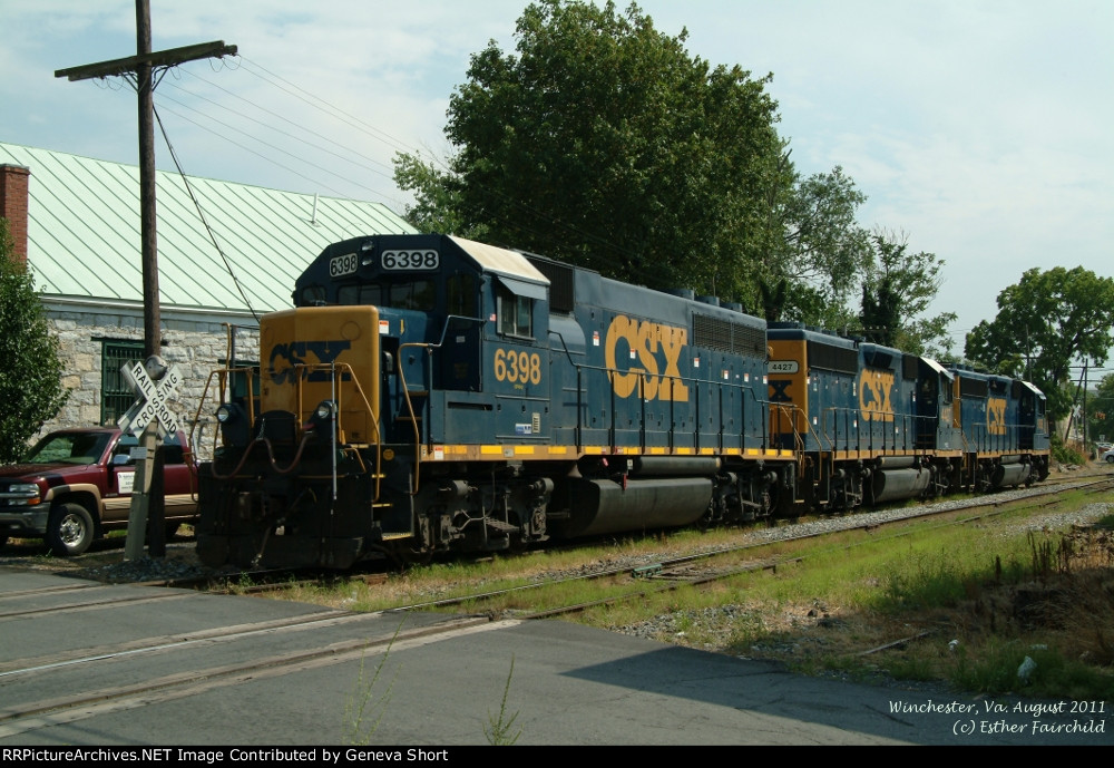 CSXT 6398 and two